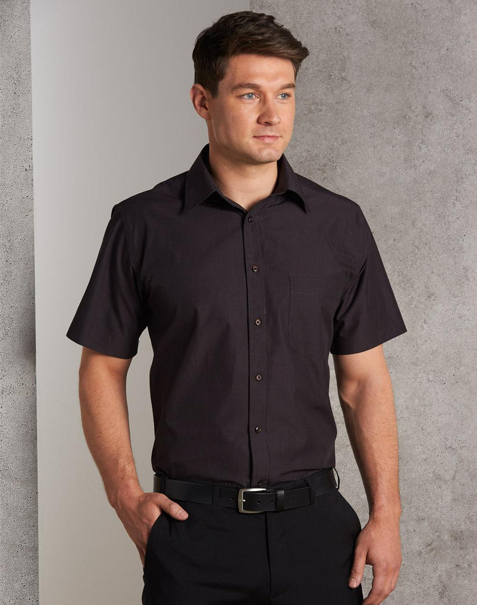 Benchmark M7001 Men's Nano Tech Short Sleeve Shirt – Benchmark Online